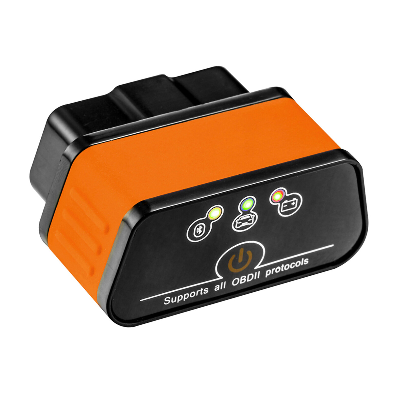 Автомобильный диагностический сканер KONNWEI OBDII Mini BT3.0, совместимый с ПК на базе Android и Windows (красно-белый) KW903