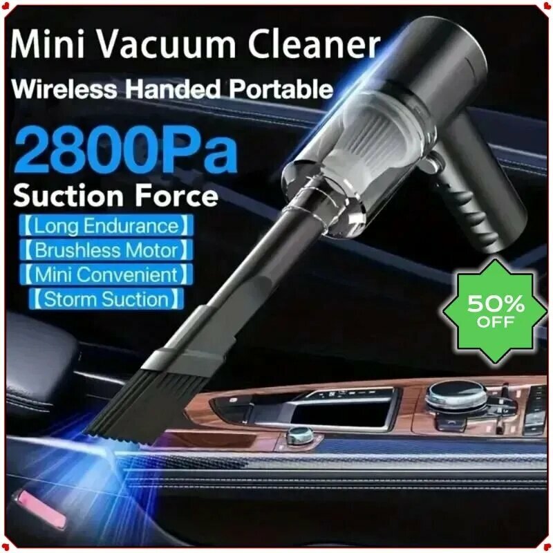 Комбинированный пылесос USB Зарядчик Домашний пылесос Полностью автоматический мощный моющий автомобиль