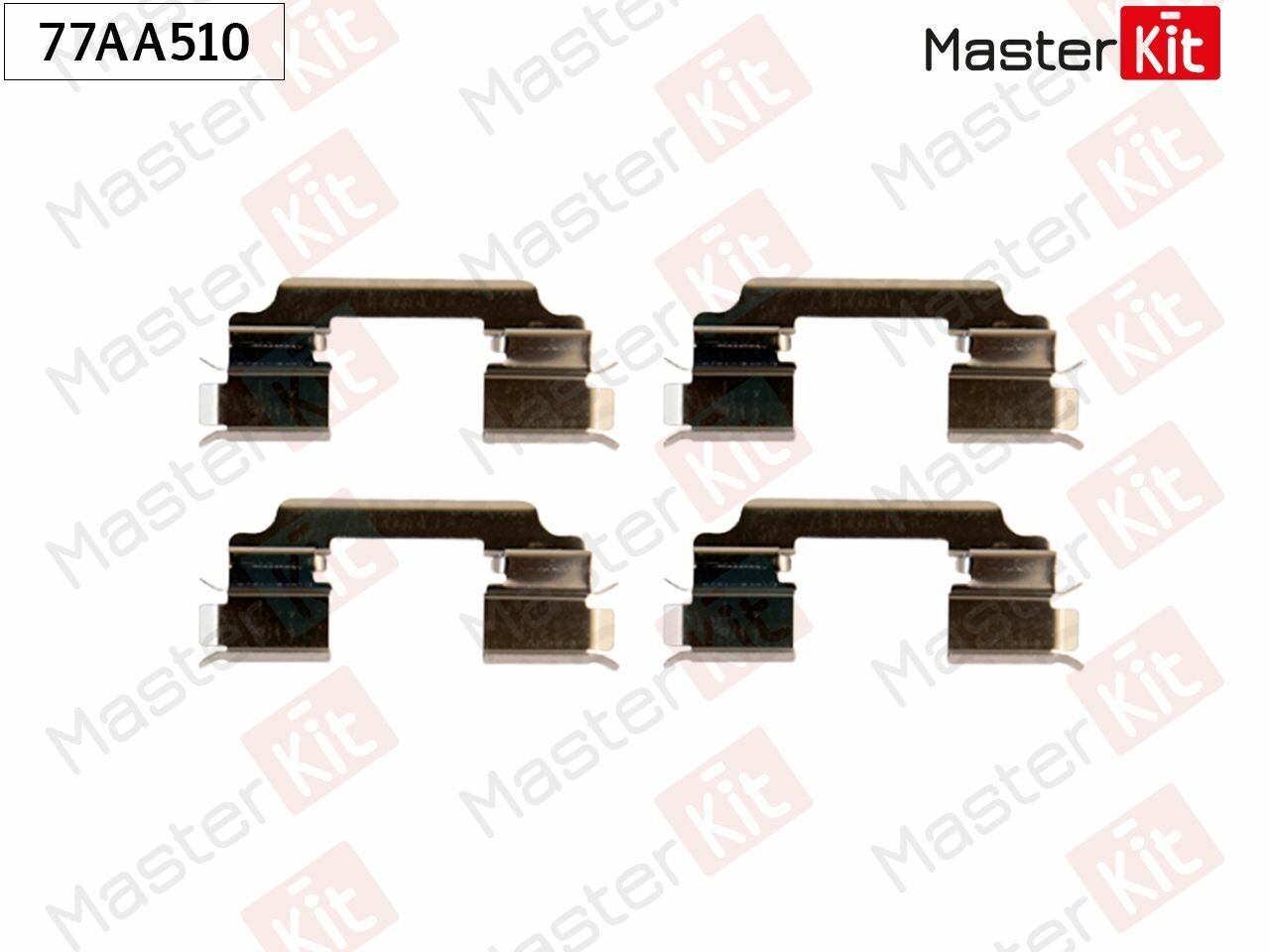 Комплект установочный тормозных колодок MB S-Class W222V222X222SLR231 12- MasterKit 77AA510