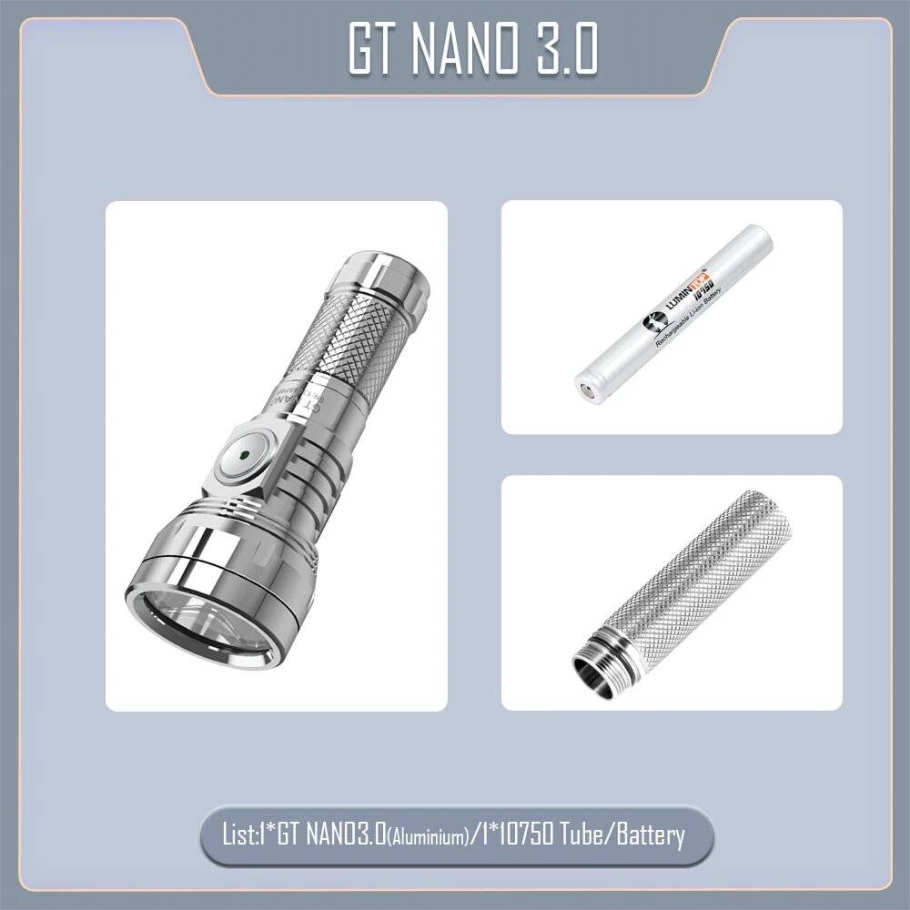 LUMINTOP EDC алюминиевый фонарик 700 люмен Silver 10750 Sets