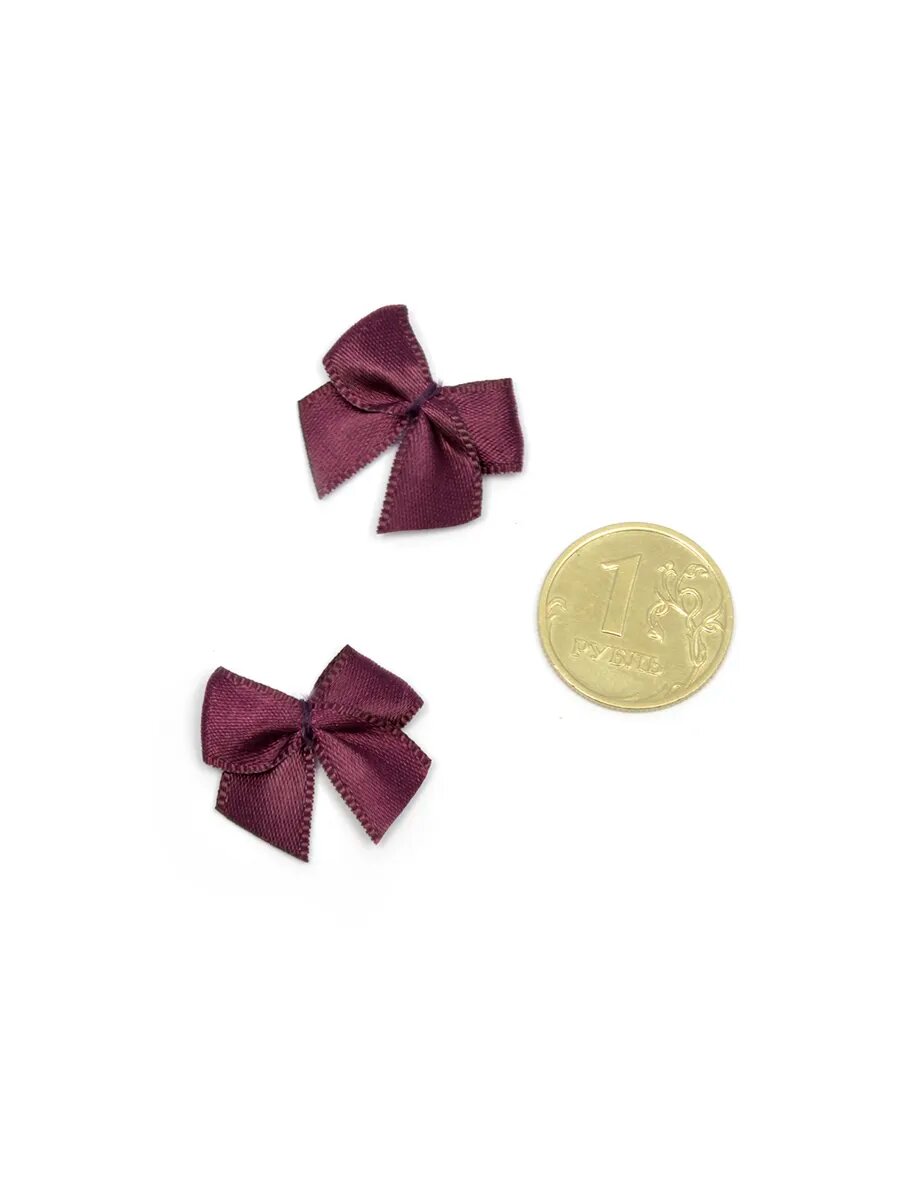 Бантики для поделок пришивные 1 см 100 шт