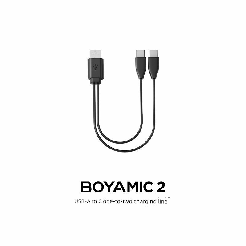 Беспроводной микрофон BOYALINK 3/BOYAMIC 2: передатчик, приемник, адаптер, кабель, аксессуары BOYAMIC2 USB-A на C
