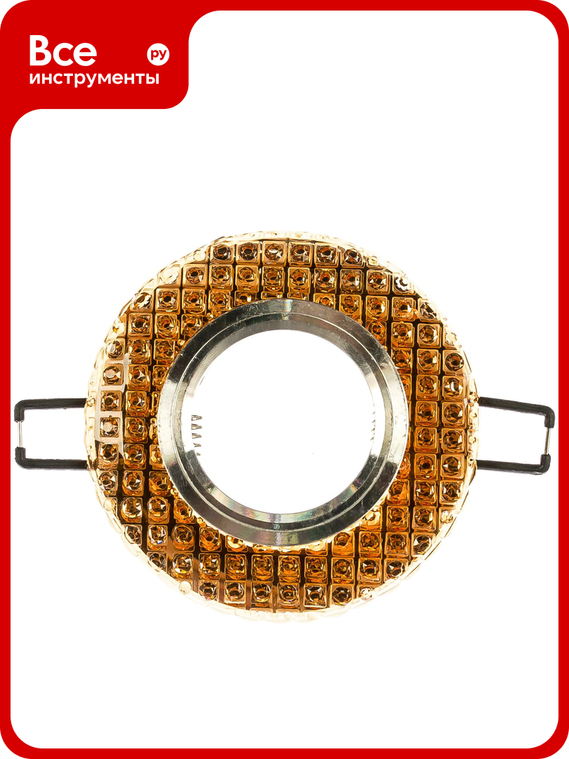 Встраиваемый декоративный светильник Fametto DLS-L143, GU5.3, GLASSY, LIGHT, TEA, Luciole UL-00003885