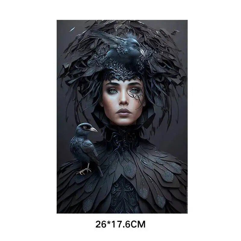 Модные художественные наклейки на одежду для девочек, наклейки на одежду, Черный, TH3345-10