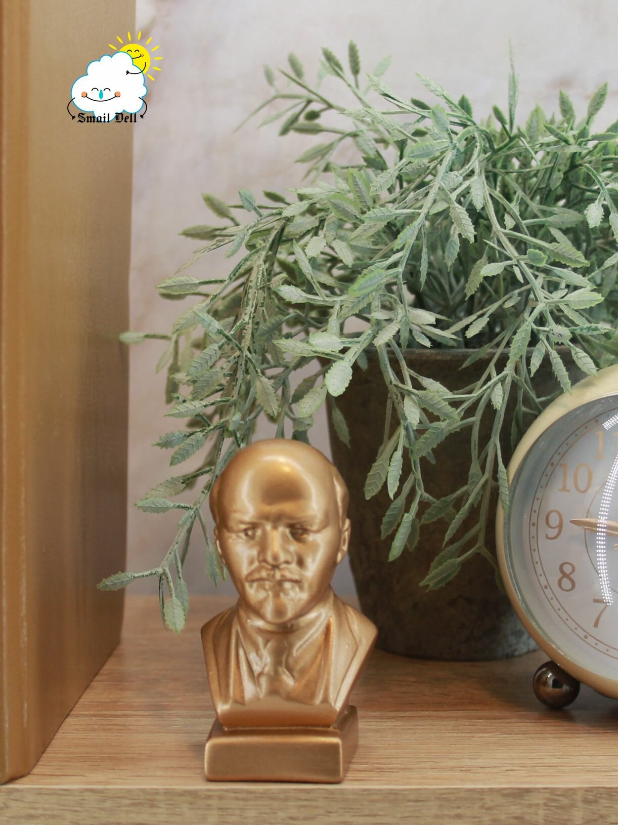 Статуэтка бюст Ленин В. И. 7 см гипс, цвет бронза темная