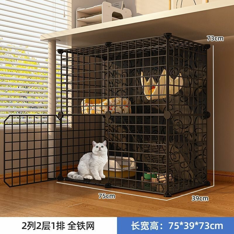 Клетка для кошек, теплая зимняя домашняя клетка с туалетом, многоуровневая вилла для кошек, extra large, свободное пространство, кошачий шкаф, дом для маленьких кошек
