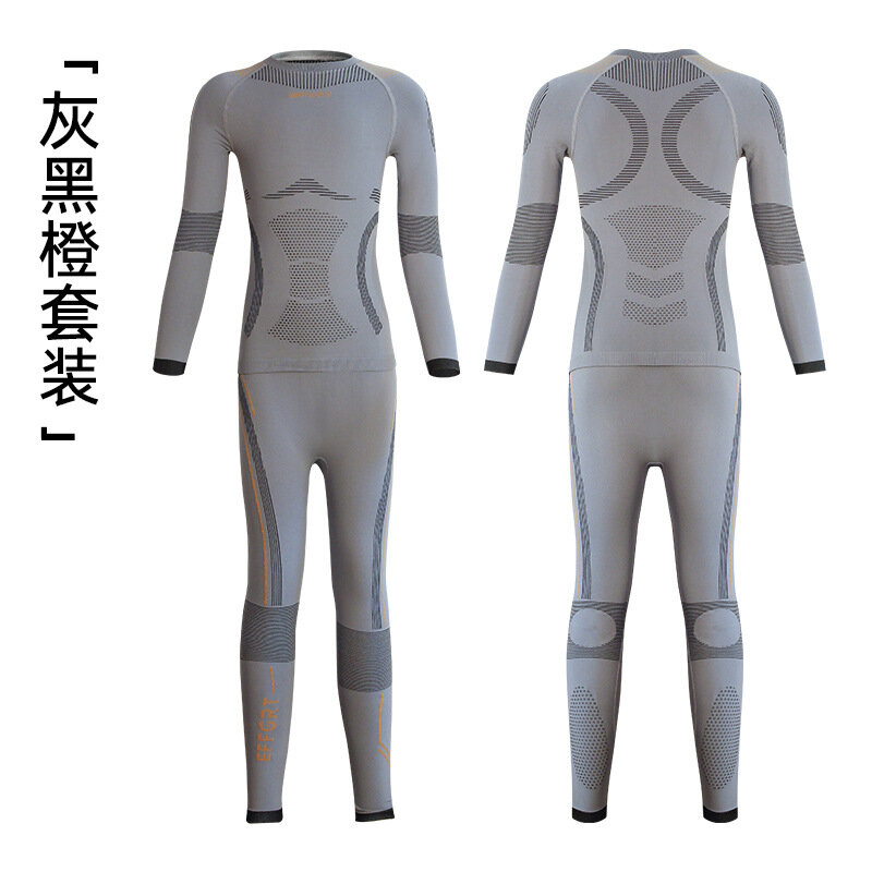 Осенне-зимняя детская лыжная одежда с быстрой сушкой для мальчиков и девочек, профессиональный компрессионный термокостюм, дышащий базовый слой