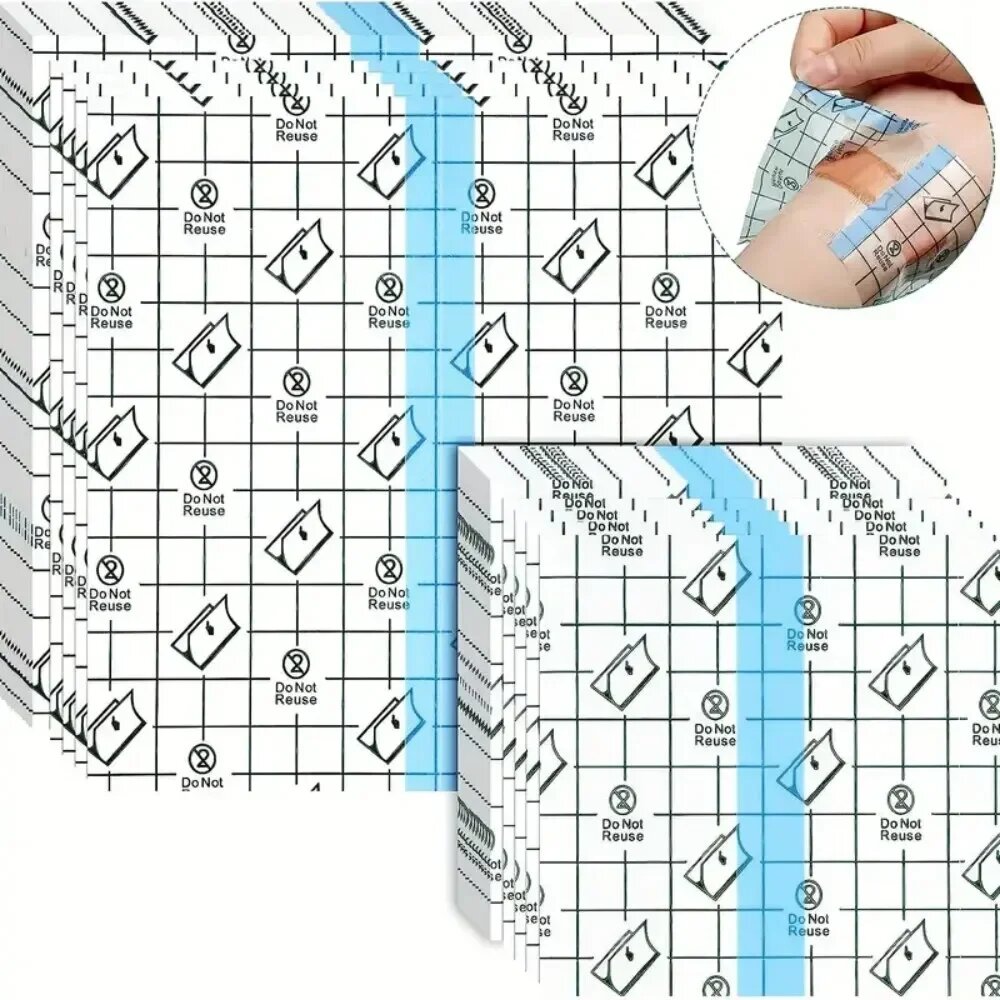 Водонепроницаемые пластыри из искусственной кожи 7x7