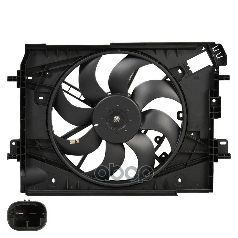 Э/вентилятор охл. с кожухом для а/м Renault Logan II (12-) A/C+/Lada Vesta (15-) (LFK 0979) LUZAR арт. LFK0979