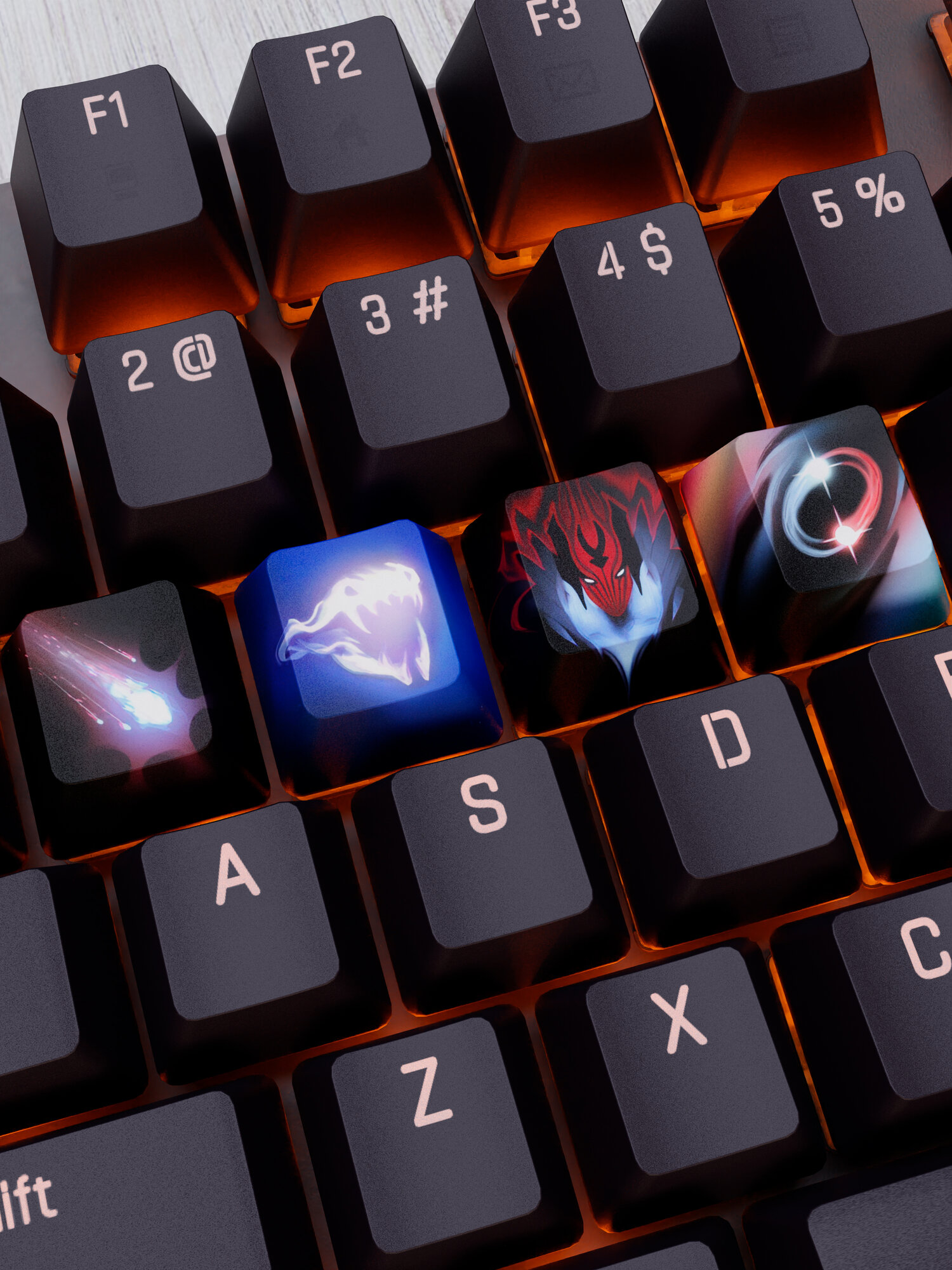 Кейкапы для механической клавиатуры "Венга" Дота 2 / "Vengeful Spirit" Dota 2 / 4 скилла