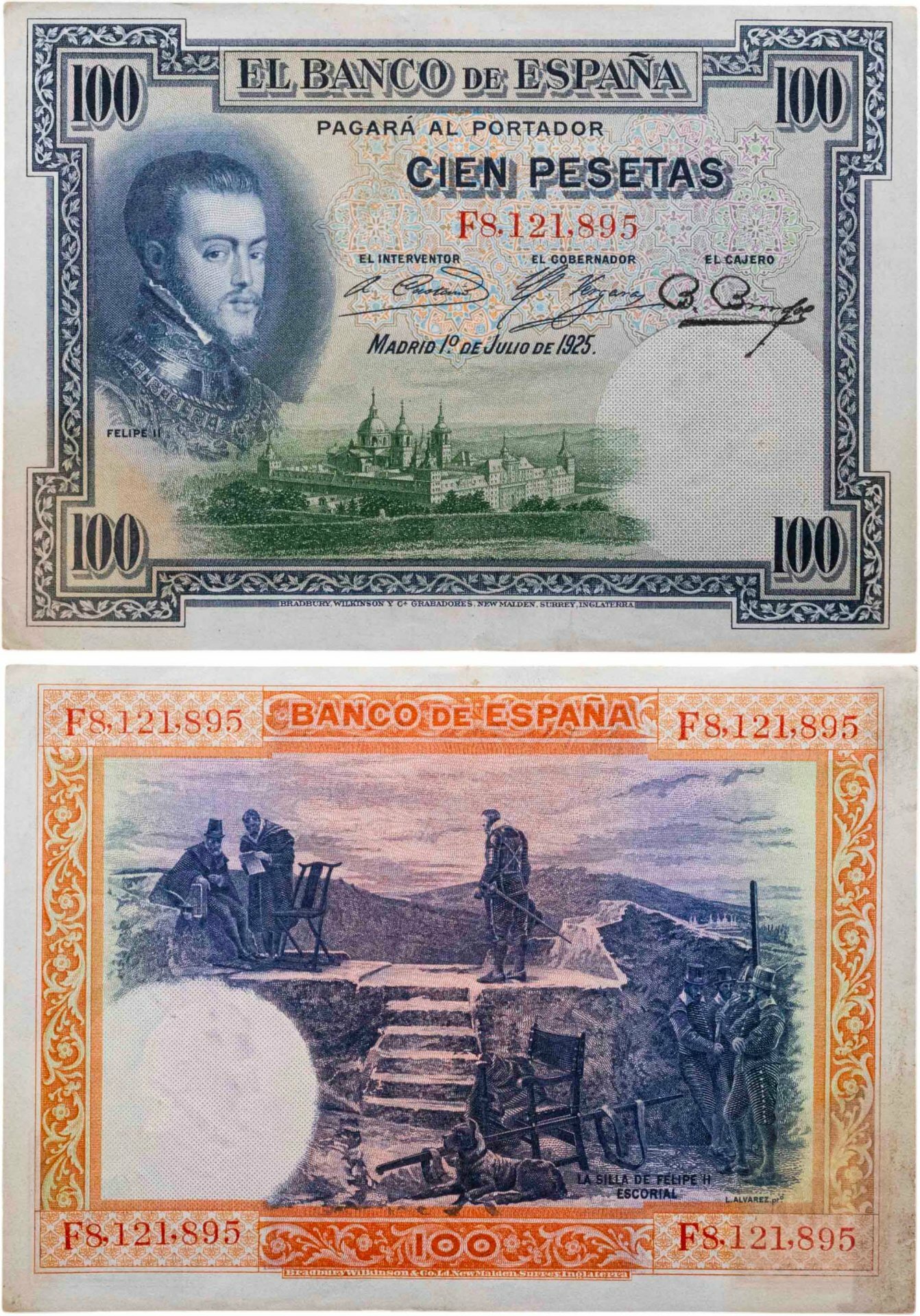 Испания 100 песет 1925