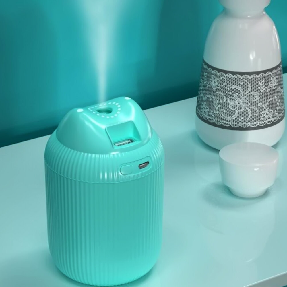 Мини увлажнитель воздуха Cool Mist портативный кошачий 220ml USB с 7 цветными LED ночными для спальни дома офиса йоги машины путешествий подарок на Рождество день рождения