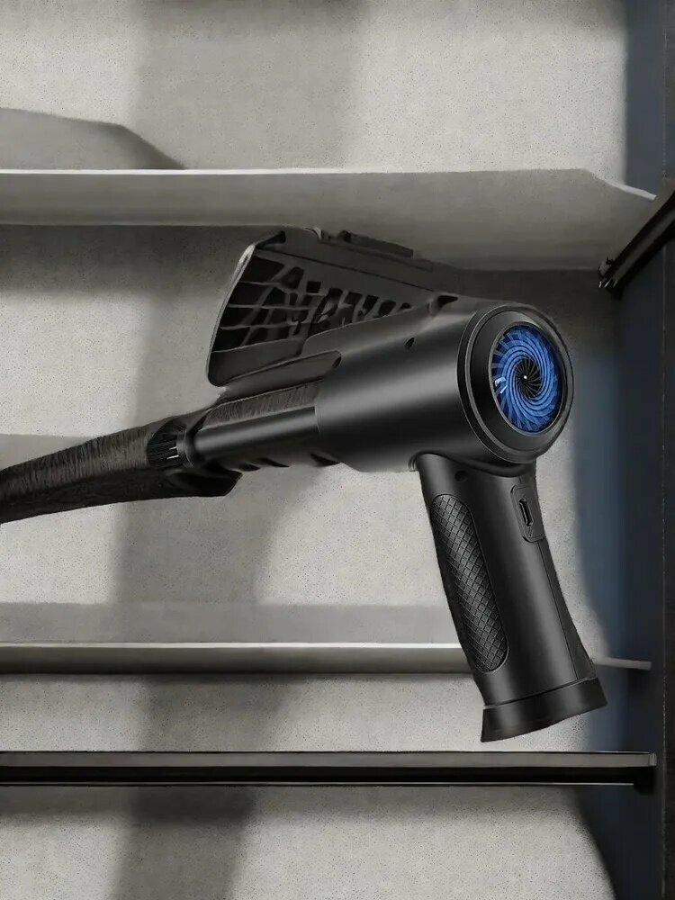 Воздуходувка беспроводная портативная электрическая аккумуляторная для компьютера пк, розжига угля, компрессор насос для бассейна, шаров / Сжатый воздух для уборки и чистки