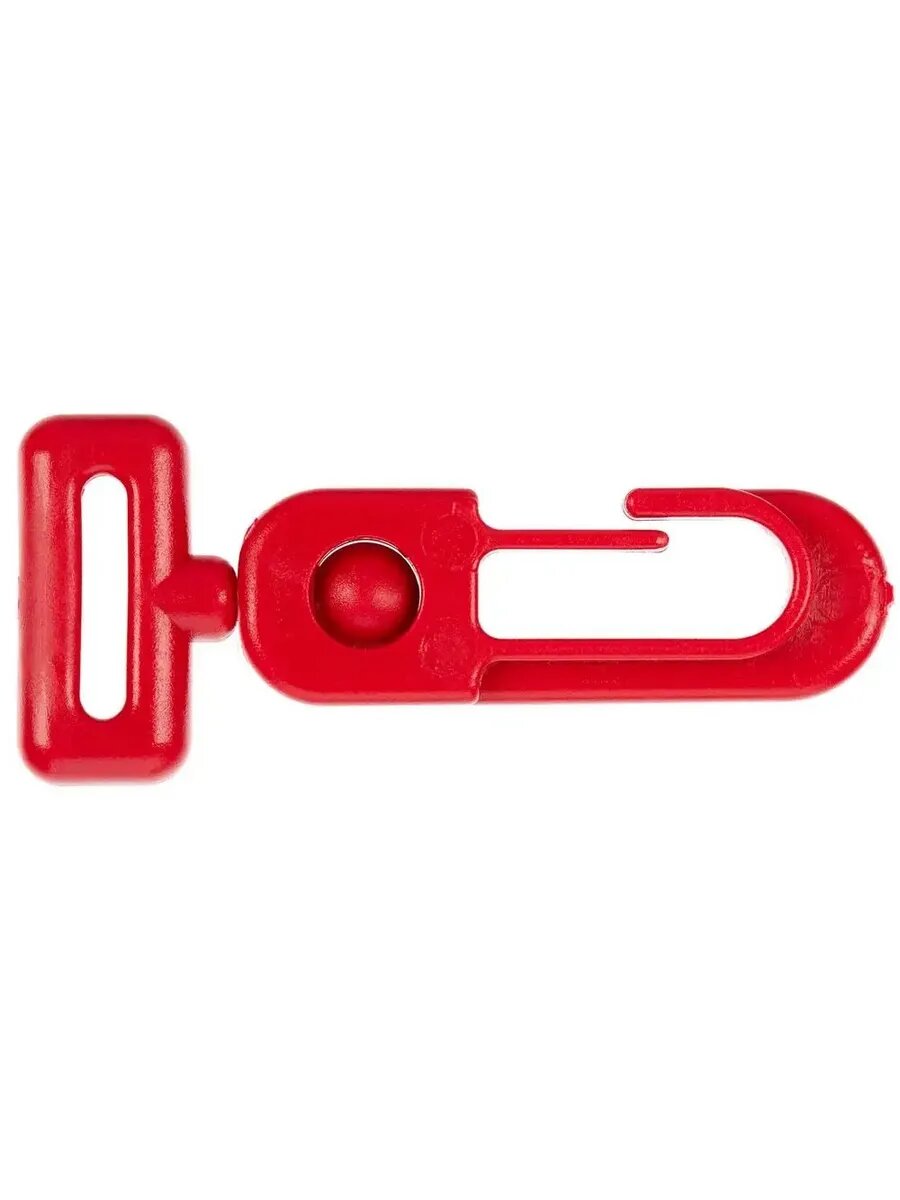 Яркий красный карабин-застежка для аксессуаров