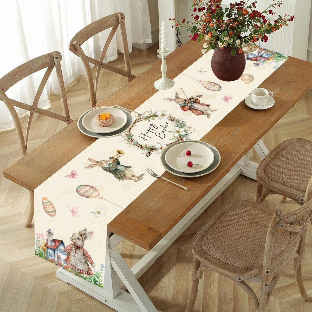 Дорожка для стола Пасха 35*180cm,1шт