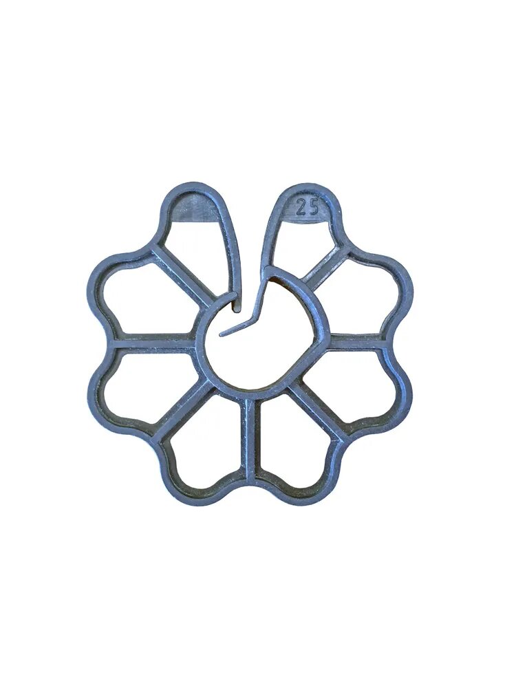 Фиксаторы арматуры Звездочка 25 мм, 1000 штук для защитного слоя опалубки 25 мм