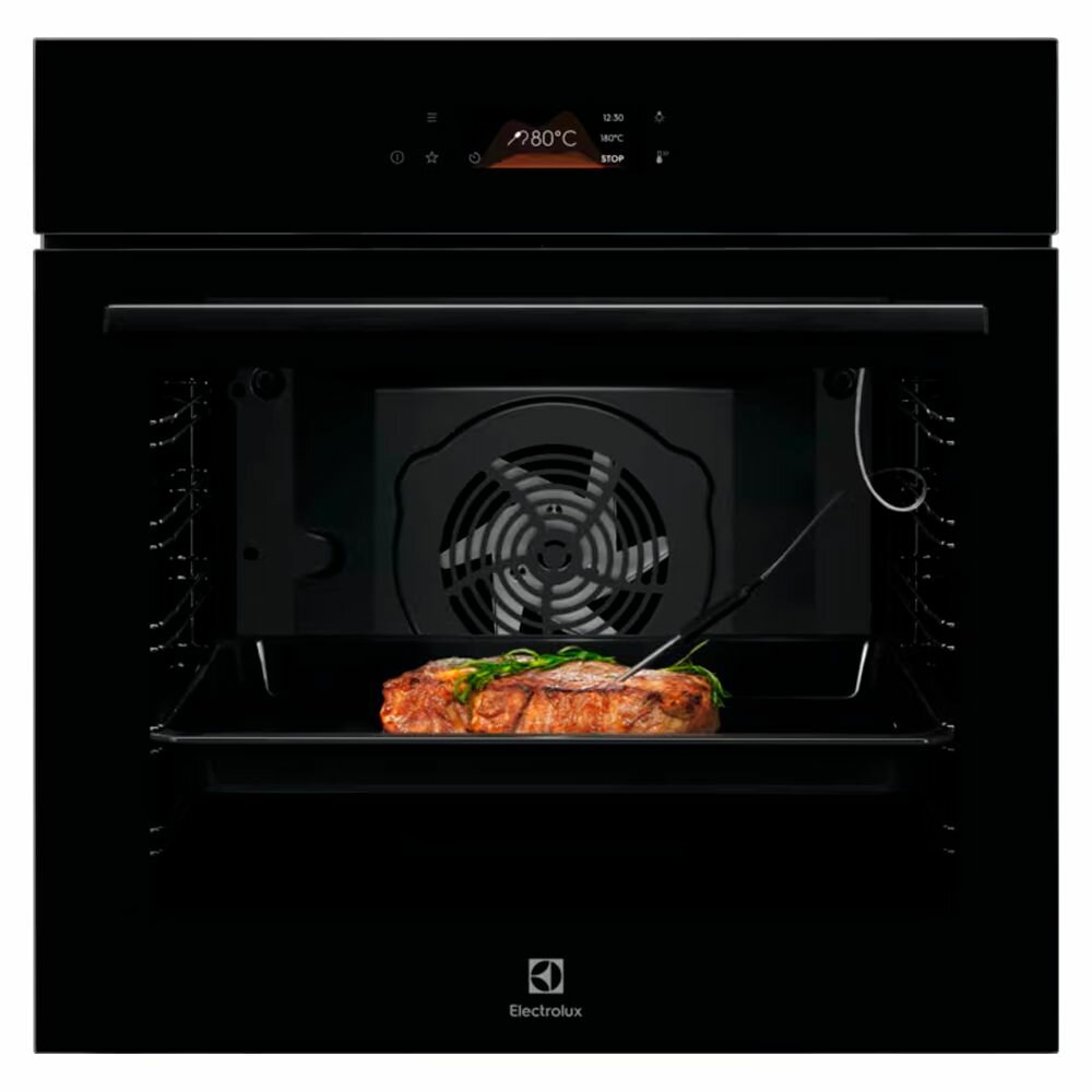 Встраиваемый духовый шкаф Electrolux LOE8H39Z, 72 л, 17 режимов, гидролизная очистка, сенсорный дисплей, черный