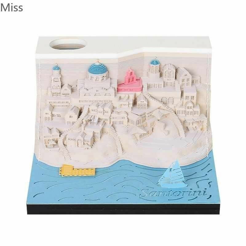 Календарь на 2024 год, Санторини, отрывной 3D календарь-памятка Miss -hj