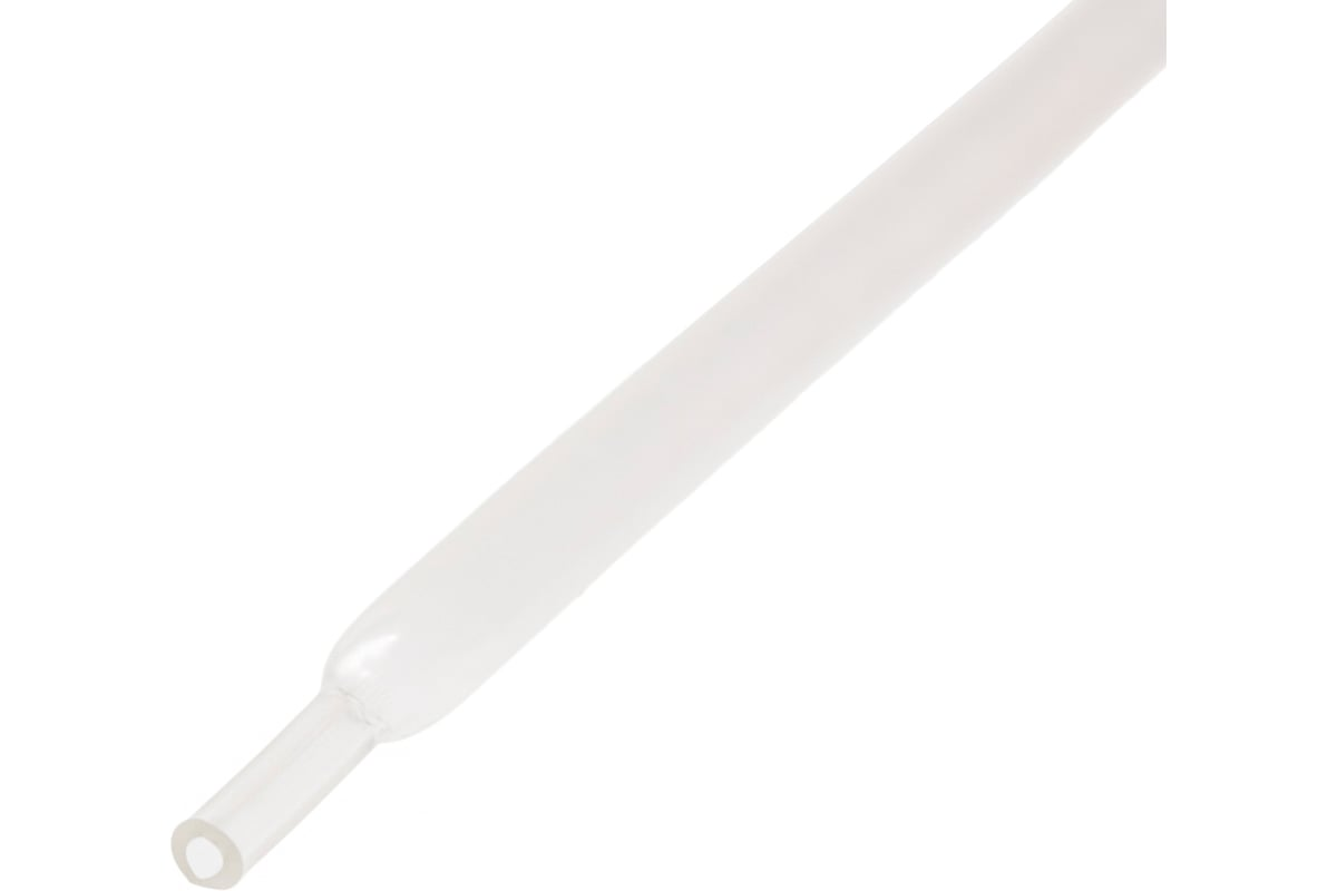 Трубка термоусадочная REXANT, клеевая, 6,0/2,0 мм, 1 м, прозрачная {26-6009}