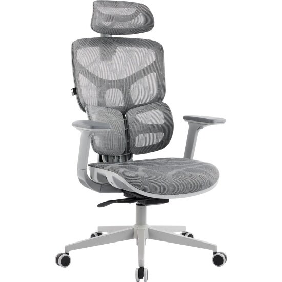 Кресло руководителя Everprof Alfa Grey Сетка Серый