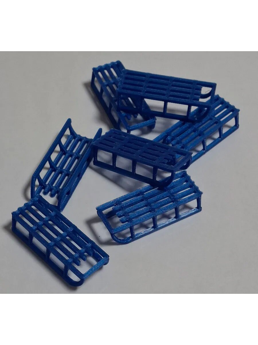 Набор миниатюр "Санки" - 7 шт, 40*20*12, для ватной игрушки