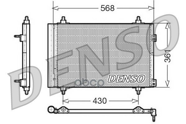 Радиатор кондиционера Denso арт. DCN07008