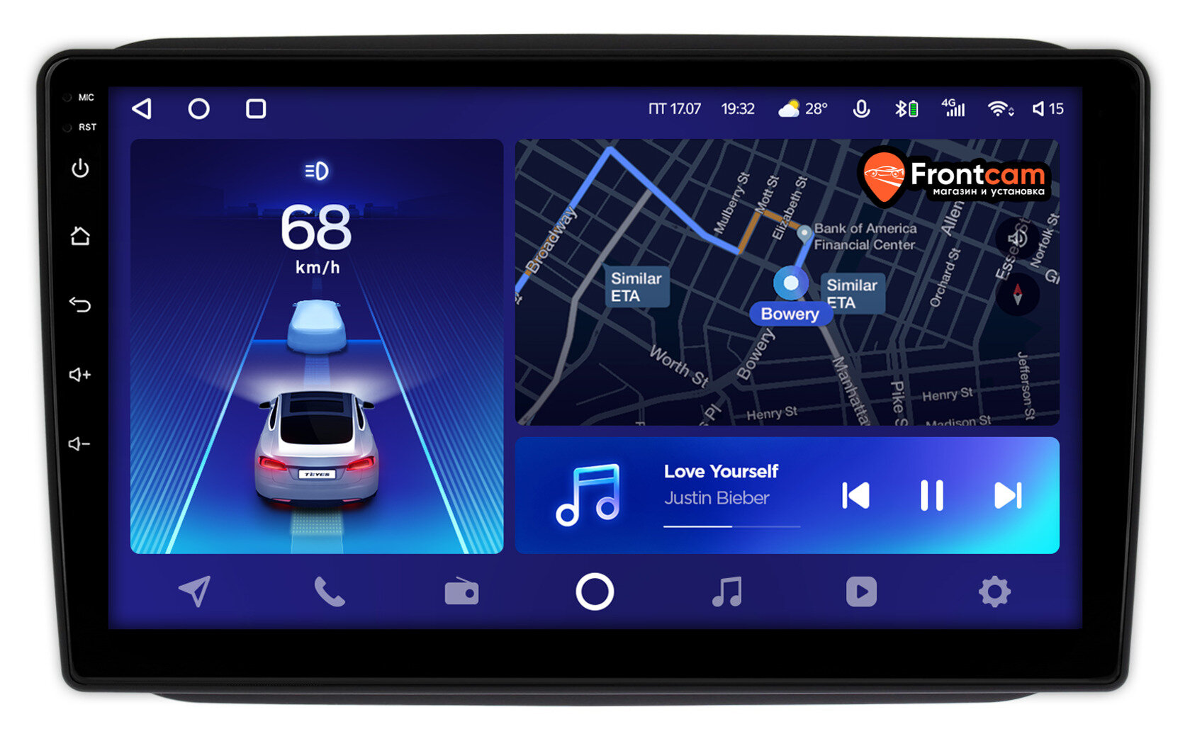 Штатная магнитола Teyes CC2 PLUS 4/32 10" RM-1089 Skoda Fabia 2 2007-2014 (черная) Android 10 (4G-SIM, DSP, QLed)