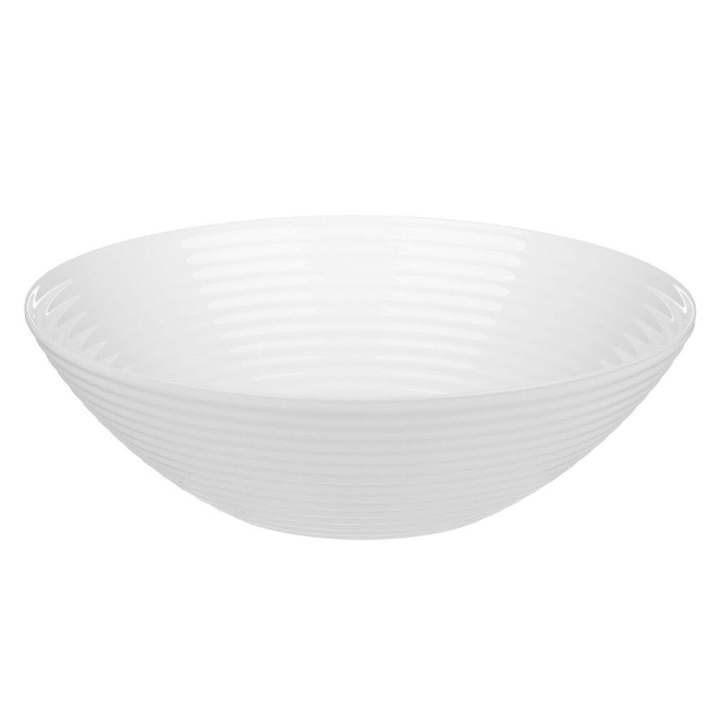 Салатник глубокий "Бароло" 24 см, набор 6 штук, опаловое стекло