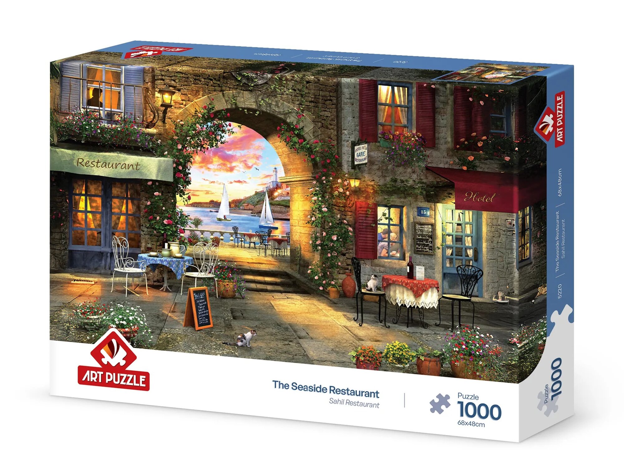 Пазл для взрослых Art Puzzle 1000 деталей, элементов: Приморский ресторан