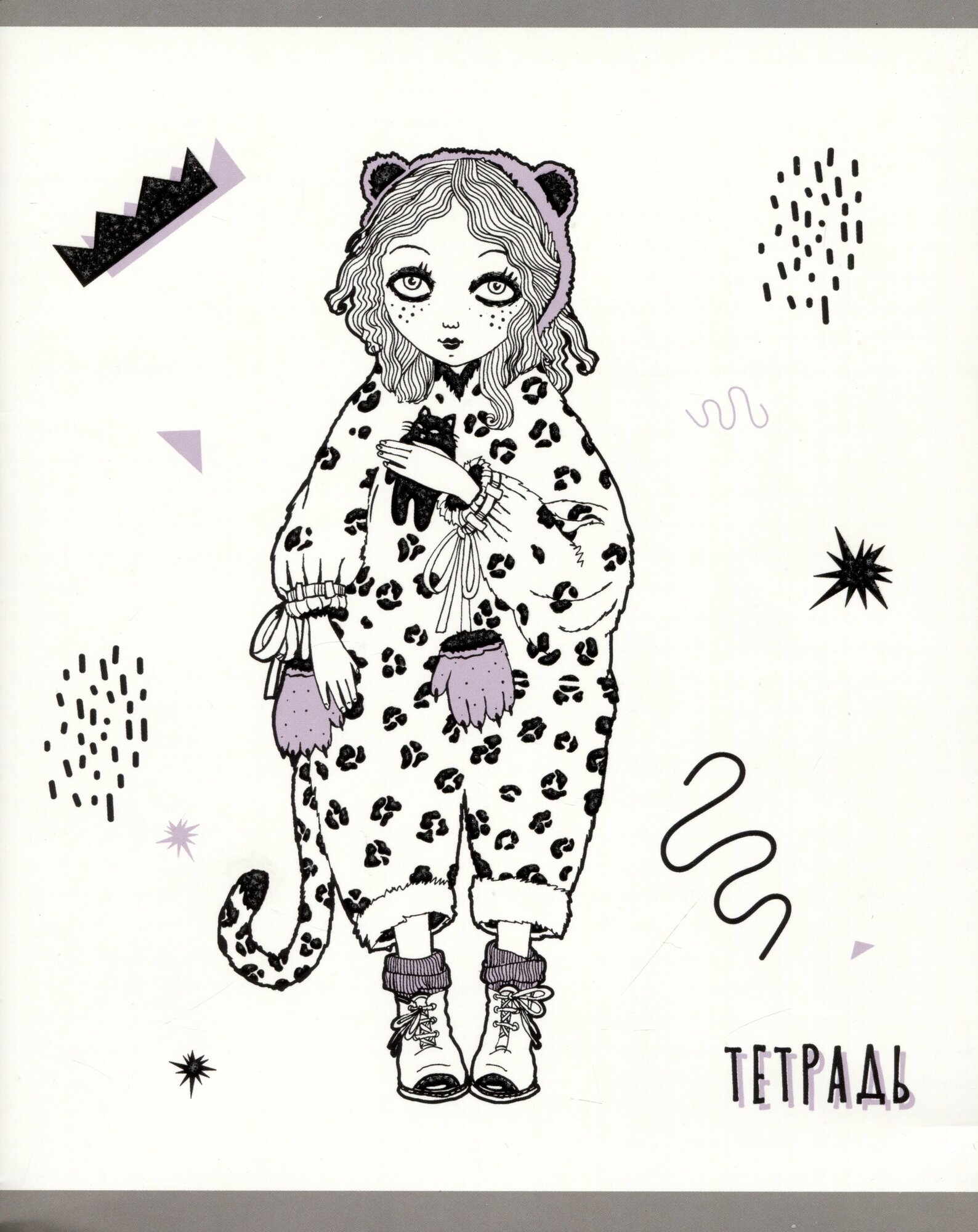 Тетрадь общая «Kitty girls», 96 листов в клетку, А5, в ассортименте - Listoff