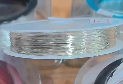 Серебряная проволока 0.1mm Ag 99.99%, 2 метра