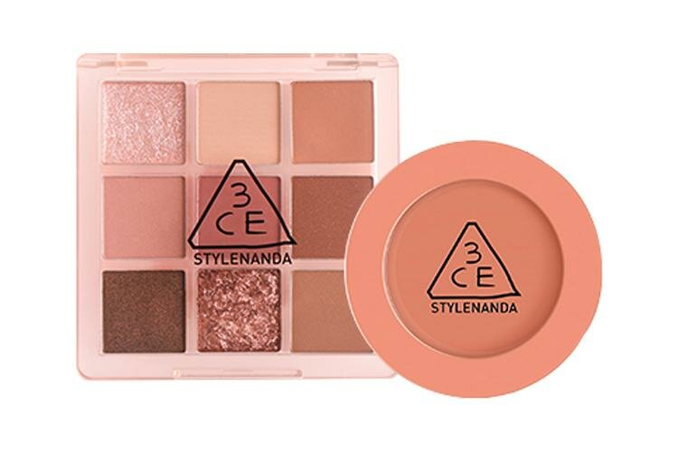 Набор теней и румян женский 3CE Velvet Clear для сияния тона кожи