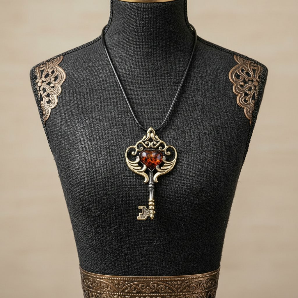 Подвеска, янтарь