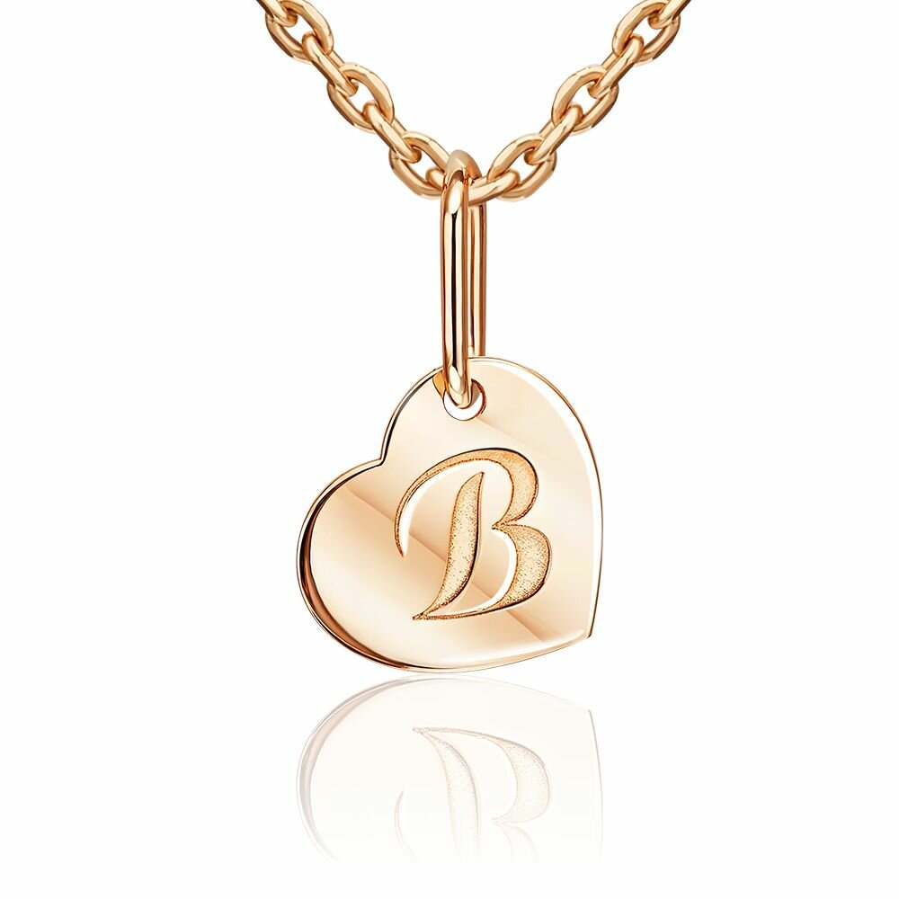 Подвеска, красное золото, 585 проба