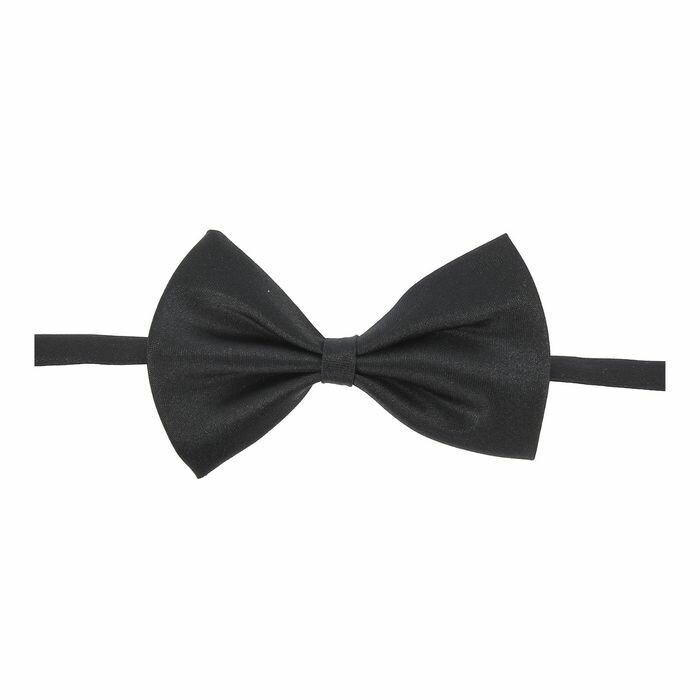 Карнавальная бабочка Sima-land цвет черный, обхват 43 см, однотонная