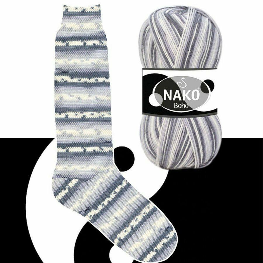 Пряжа Nako BOHO 82164 принт (5 мотков)