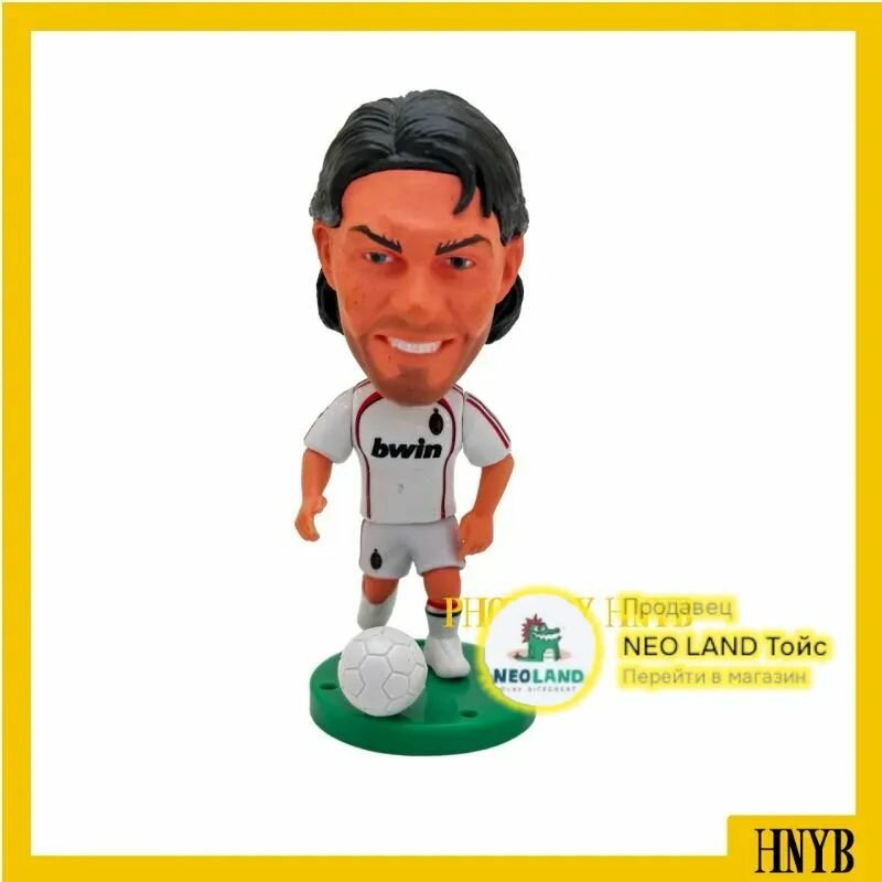 Фигурка футболиста Мальдини Паоло AC Milan, ПВХ, коллекционная, для фанатов, 6.5 см
