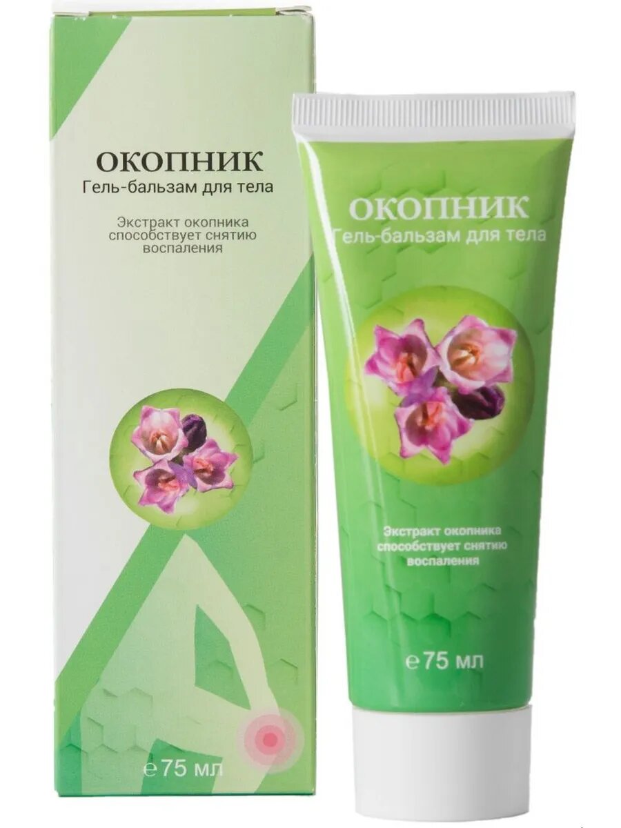 Простой рецепт Окопник Гель-бальзам для тела, крем для тела,