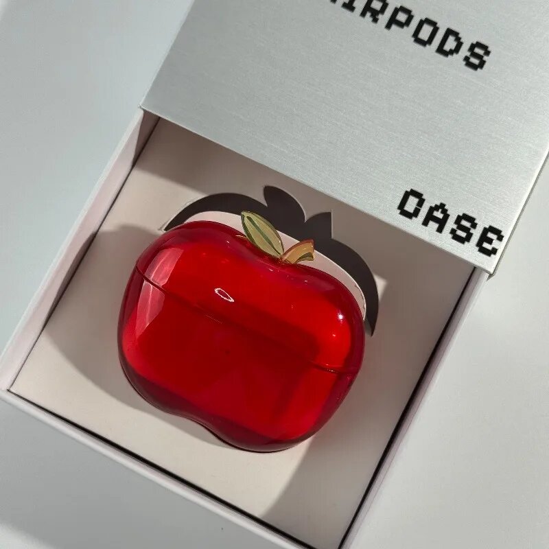 Прозрачный силиконовый чехол для AirPods Airpods pro3, Red