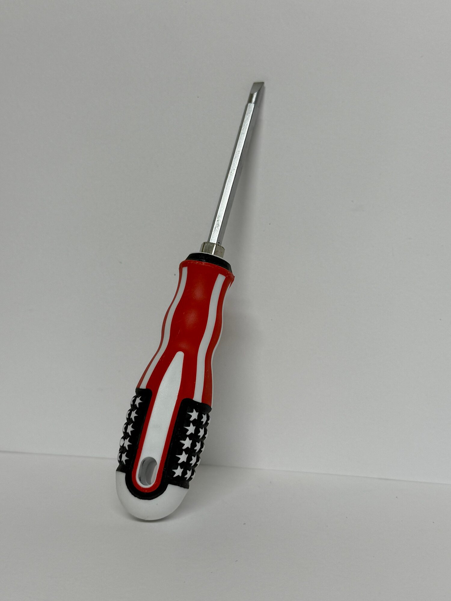 Отвертка двухсторонняя, магнитный наконечник, длина 19 см, эргономичная рукоятка 11 см, Американский флаг (1 шт.), арт: 1543-К