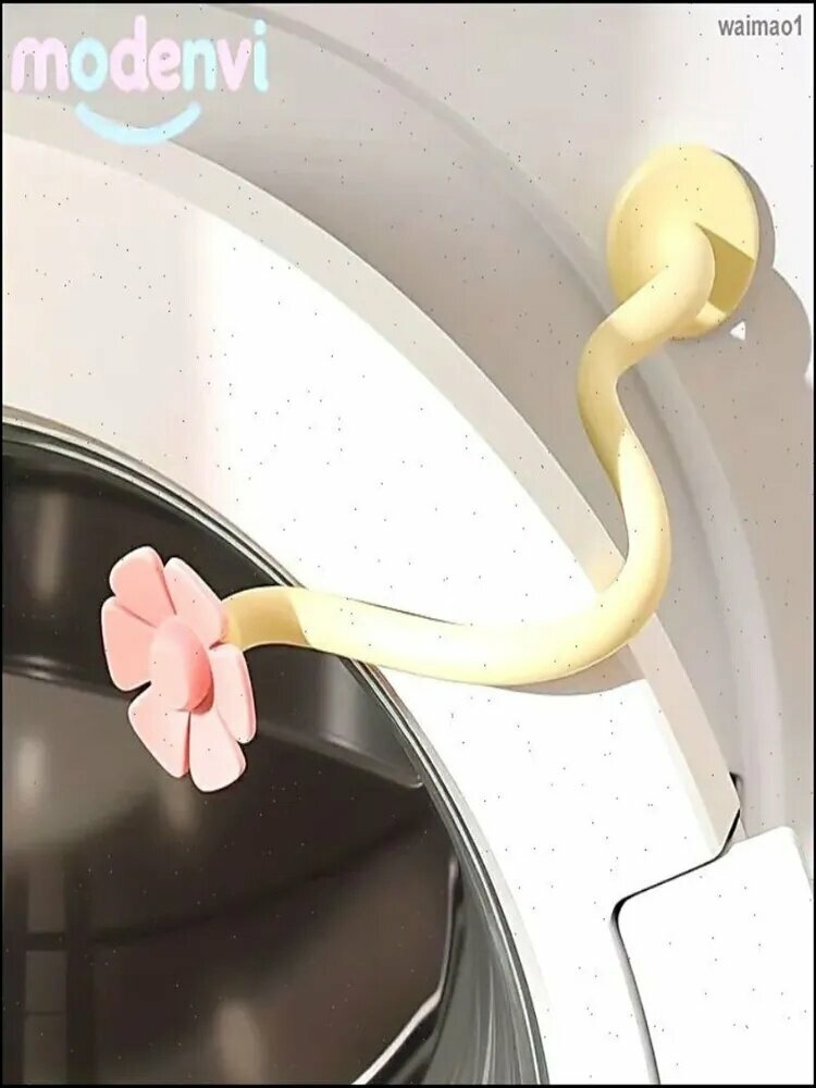 Стильный магнитный аксессуар для проветривания стиральной машины в форме цветка, удобный Фиксатор двери стиральной машины с магнитом и присоской, практичный аксессуар для дома-.