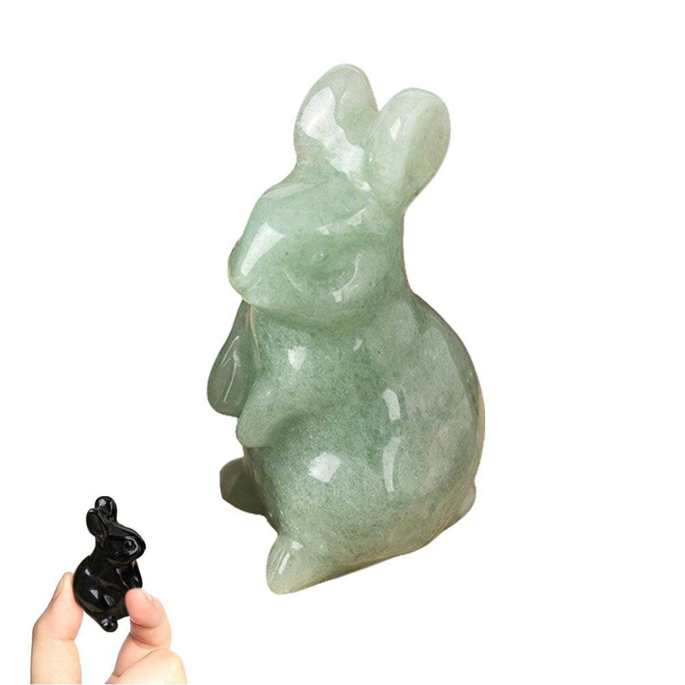 2-дюймовые пасхальные украшения: аметистовый кролик, кристаллы, фигурка кролика, целебные камни, статуэтка, натуральные драгоценные камни, полированный карманный кролик, подарок для весны, пасхальных украшений, домашнего декора, сувениров для вечеринок.