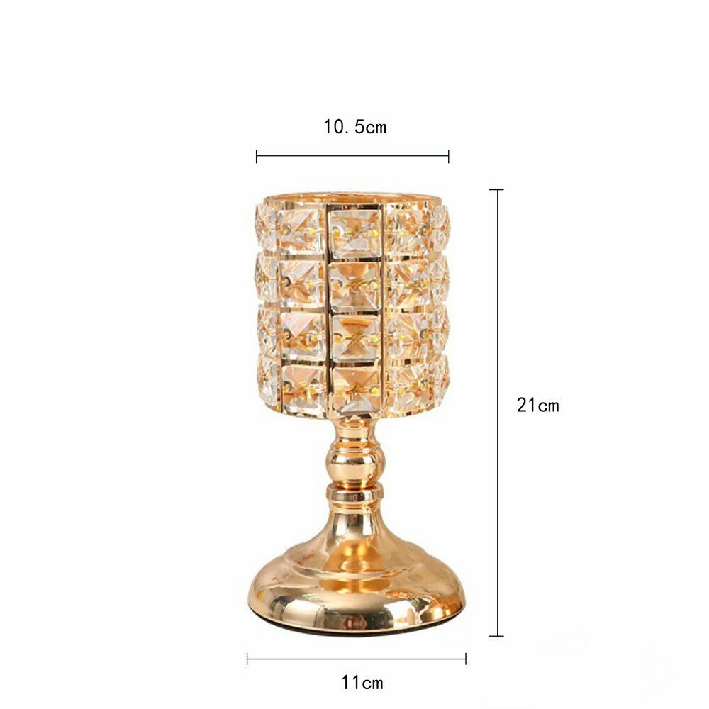 Подсвечник в европейском стиле из хрусталя для создания атмосферы в западных ресторанах, на Рождество, свадьбах и для украшения ужинов при свечах.