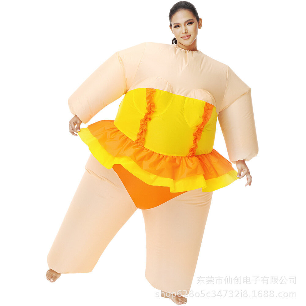 Надувной костюм 2026 года для балета, клоуна, сценических выступлений в образе Супермена, забавный костюм маскота для вечеринок, костюм куклы.