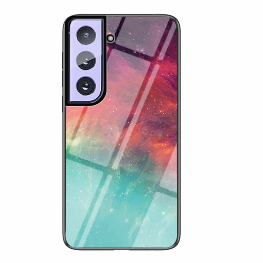 Силиконовый чехол-бампер для Samsung Galaxy A32 SM-A325F (2021) с закаленным стеклом, тематика Звездное небо