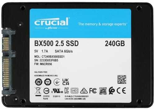 240 ГБ 2.5 SATA накопитель Crucial BX500 [CT240BX500SSD1]