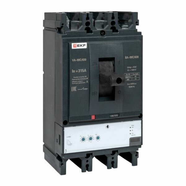 Выключатель автоматический 3п 630/315А 45кА ВА-99C Compact NS PROxima EKF mccb99c-630-315
