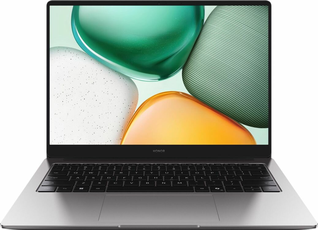 14" Ноутбук Honor MagicBook X14, 1920x1200 IPS, Intel Core i5-13420H (2.1 ГГц), RAM 16 ГБ LPDDR4x, SSD 512 ГБ, Intel UHD Graphics, Windows 11 Pro + MS Office Pro, Серый, Русская раскладка