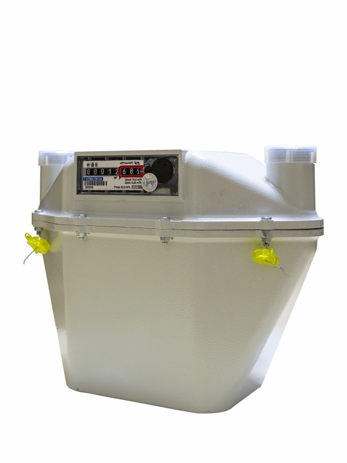 Счетчик газа NOVOGAS СГМН-1М-G 6 межосевое 250 мм, правый 1 1/4" справа налево