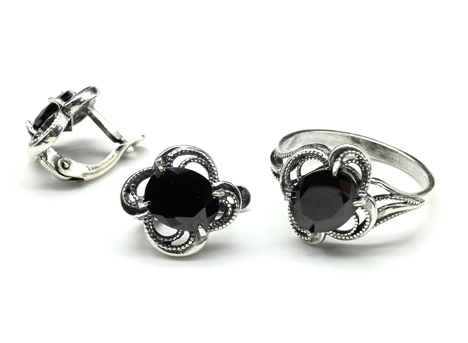 Серьги, циркон